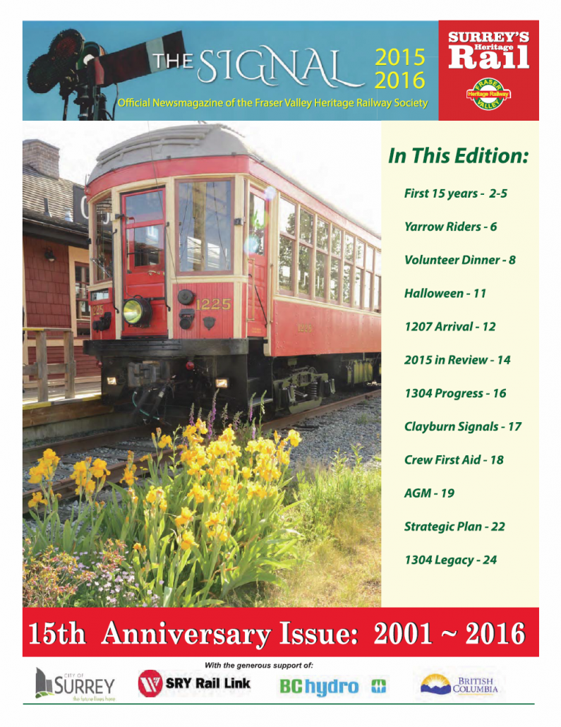 Newsletters – Fraser Valley Heritage Rail Society
